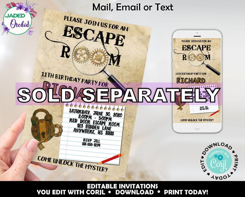 Escape Room Birthday Chip Bag Label Escape Room Label - Etsy