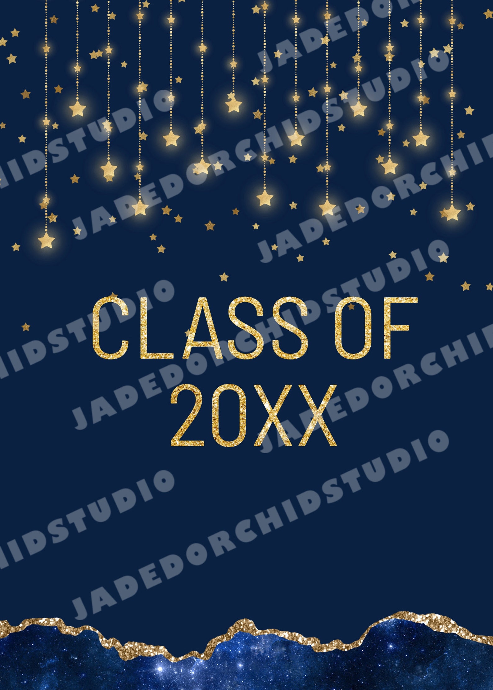 Navy Blue Prom Invite Prom Invitation Senior Prom | Etsy