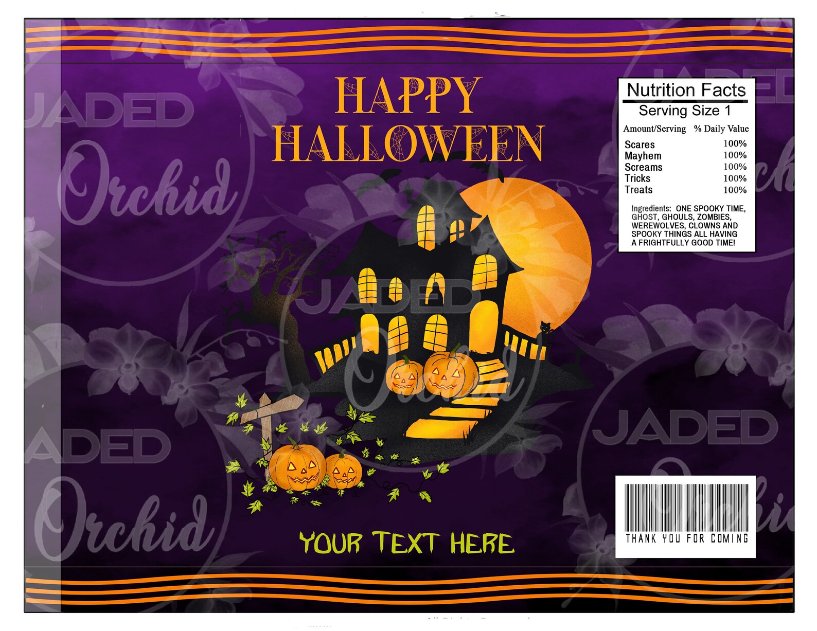 Halloween Chip Bag Labels Printable Halloween Party Chip Bag - Etsy