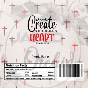 Christian Candy Bar Wrapper Party Favor, Religious Party Favor ...
