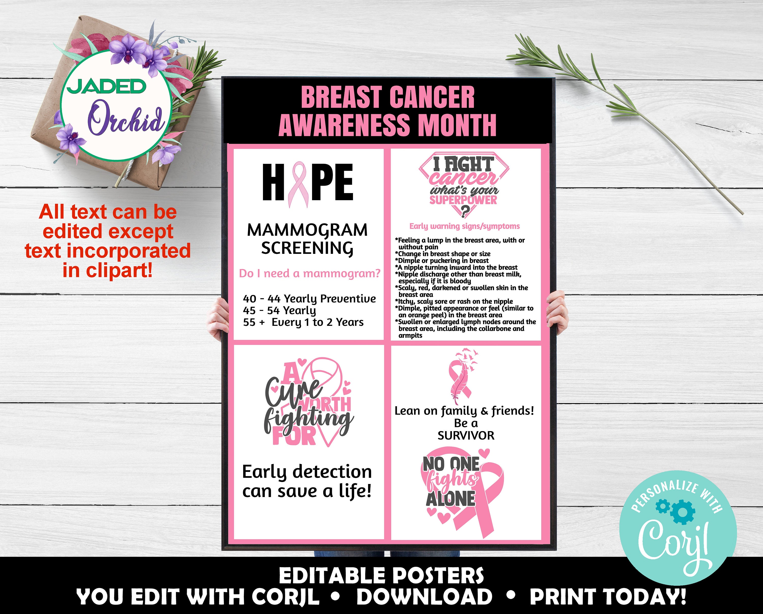 Printable Poster Cancer Awareness Cancer Survivor Poster | Etsy