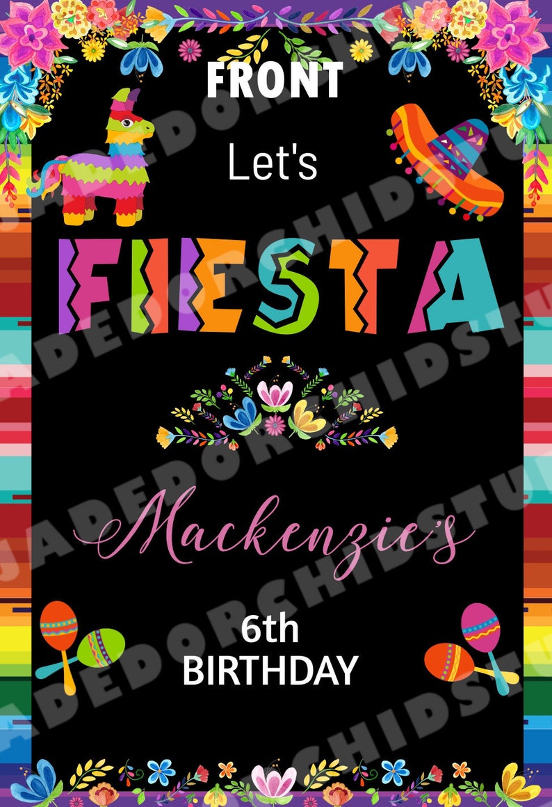 Printable Fiesta Birthday Juice Label Fiesta Birthday Party - Etsy