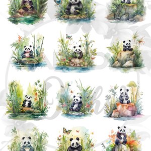 Printable Panda Stickers, Panda AI Art, Pet Animal Print and Cut ...
