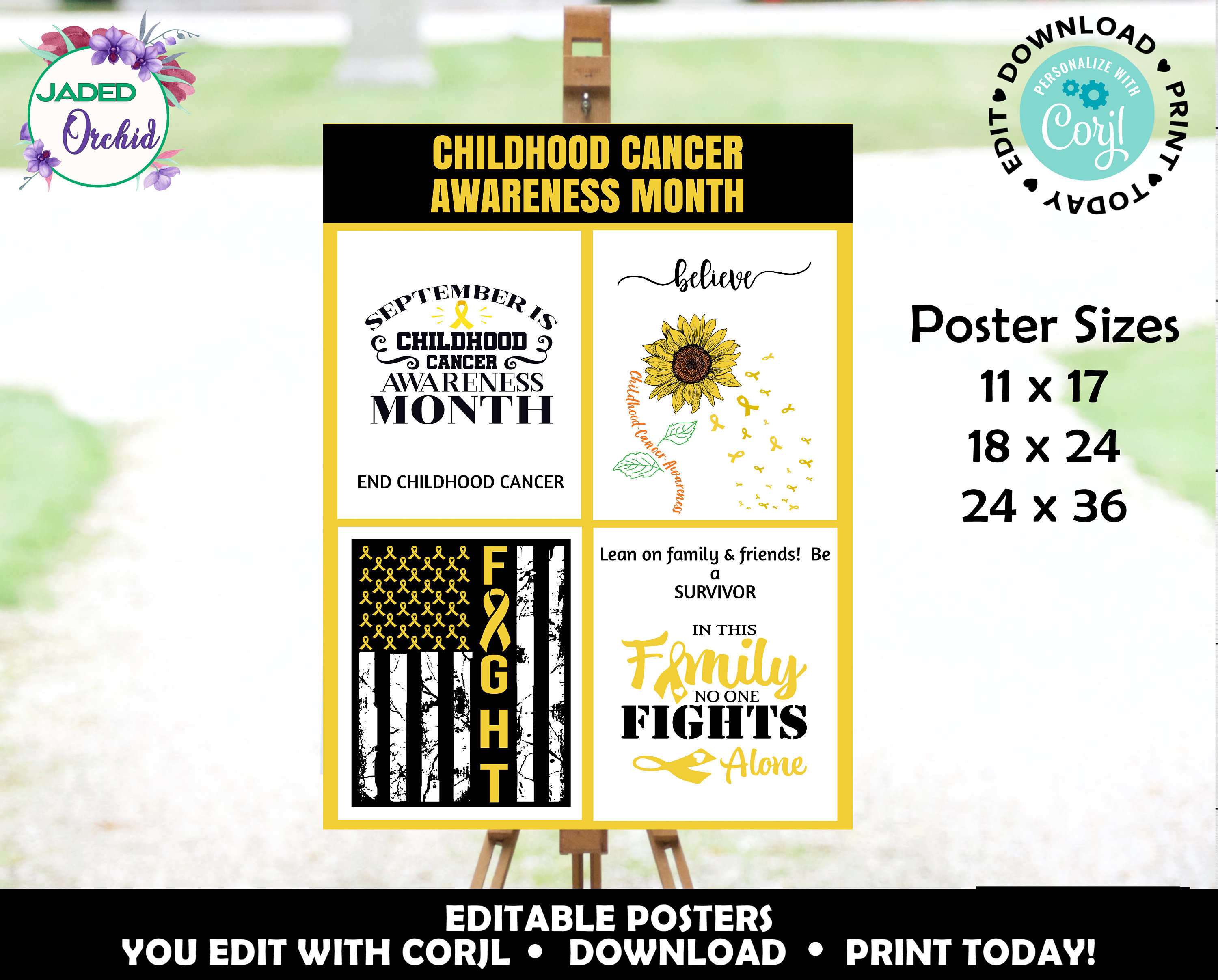 Childhood Cancer Awareness Posters