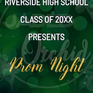 Printable Green Enchanted Prom Template A Night Under the - Etsy