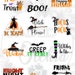 Printable Halloween Sayings Stickers Halloween Funny Spooky Quotes ...