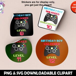 Video Gaming Clipart Video Gamer Birthday Numbers Boys Video - Etsy