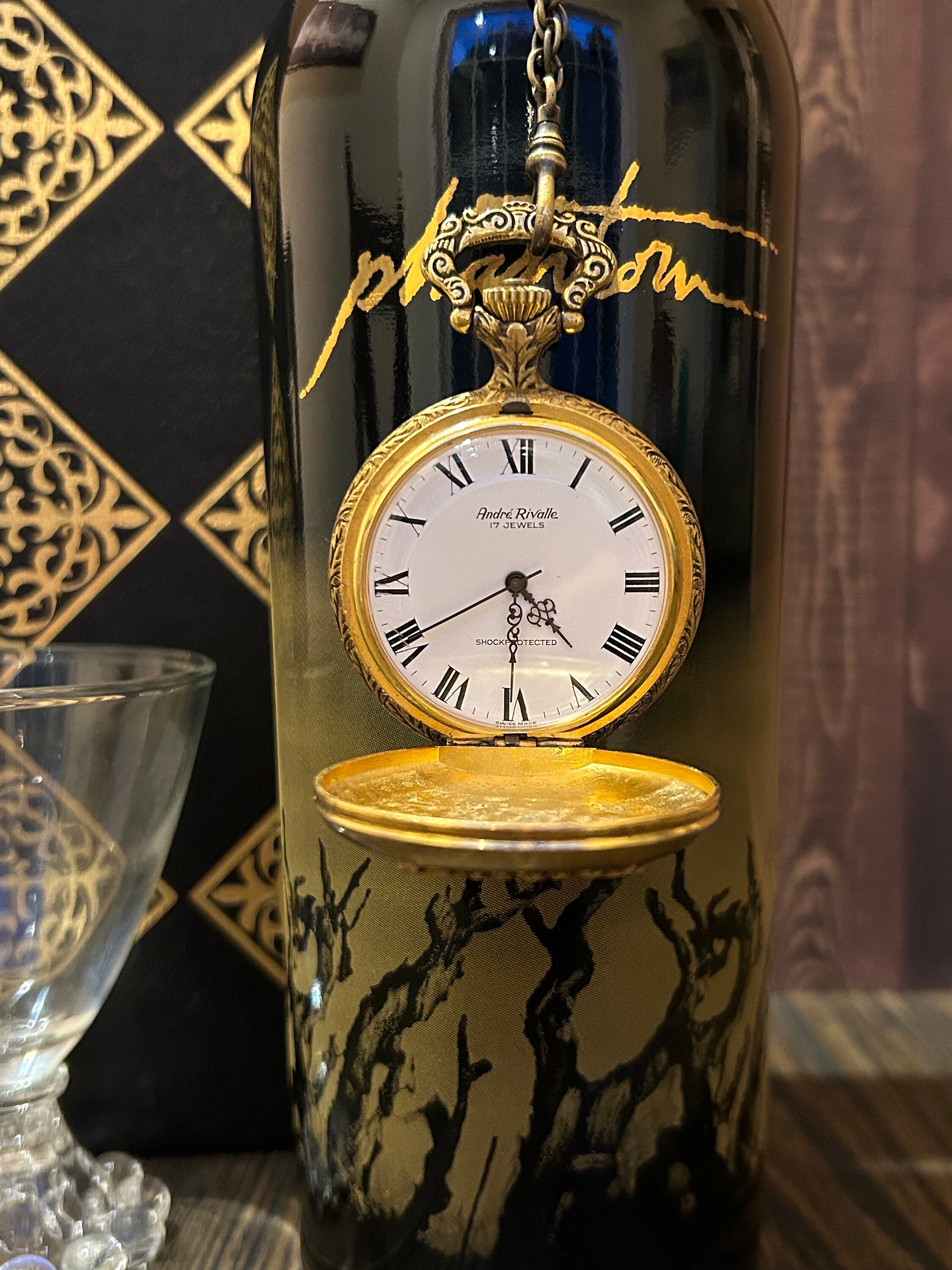 André Rivalle 1976 Gold Pocket Watch - Etsy