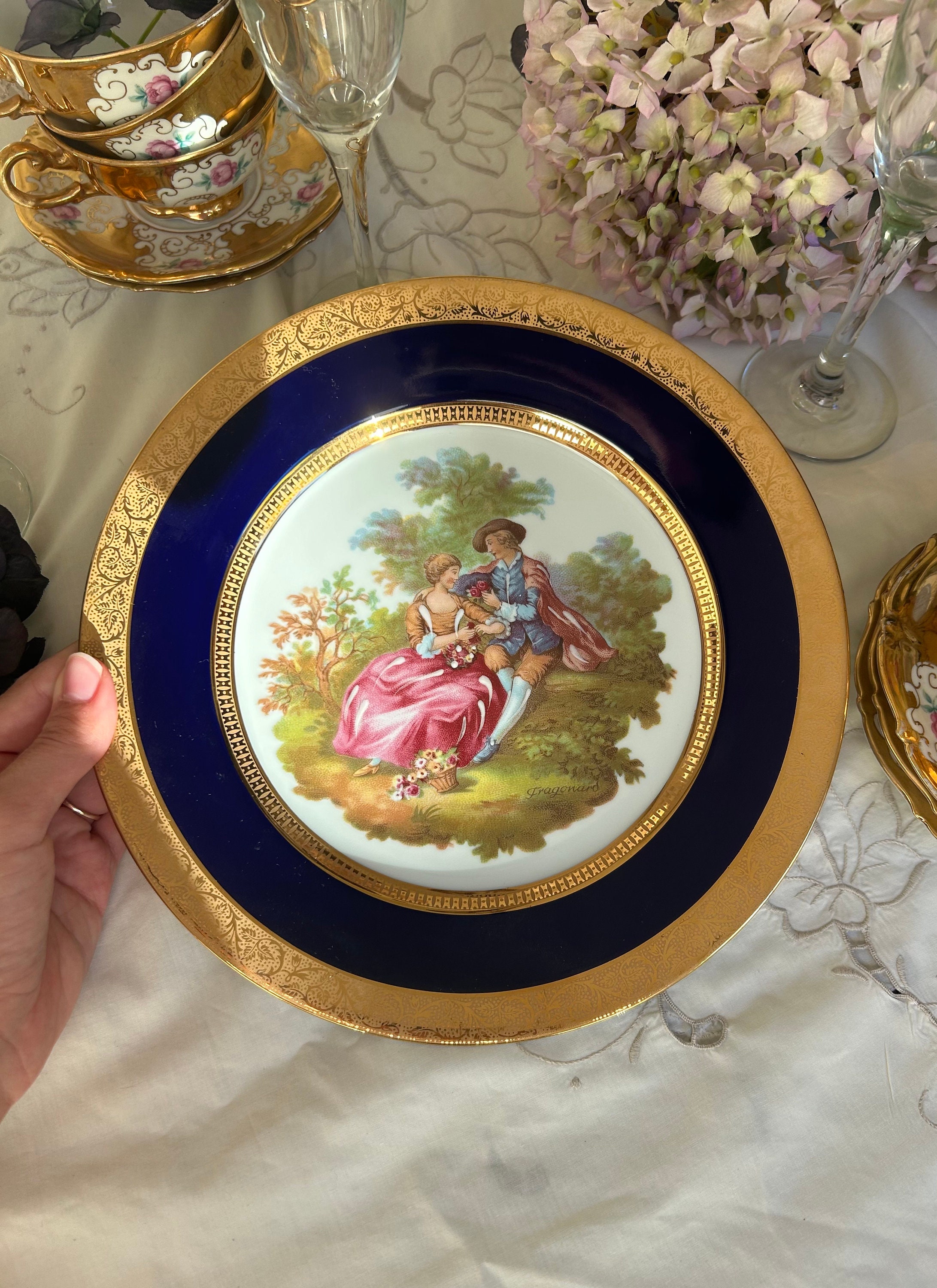 Plate Victorian Collectible Kitchenware French Teatime Vintage Limoges ...