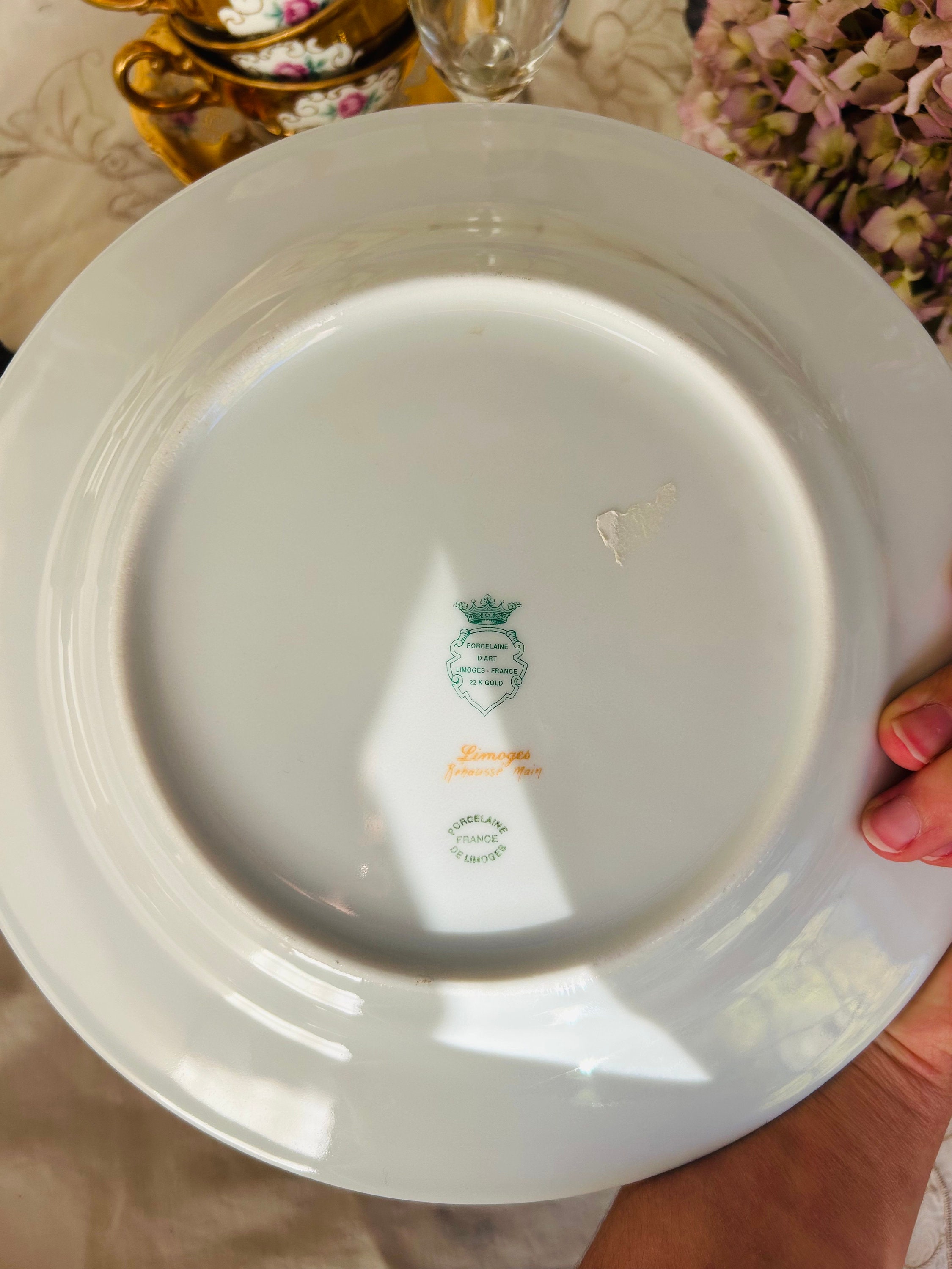 Plate Victorian Collectible Kitchenware French Teatime Vintage Limoges ...