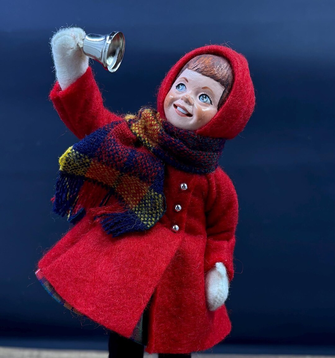 Simpich Carolers Dolls Byers Carolers Little Girl With Bell Christmas ...
