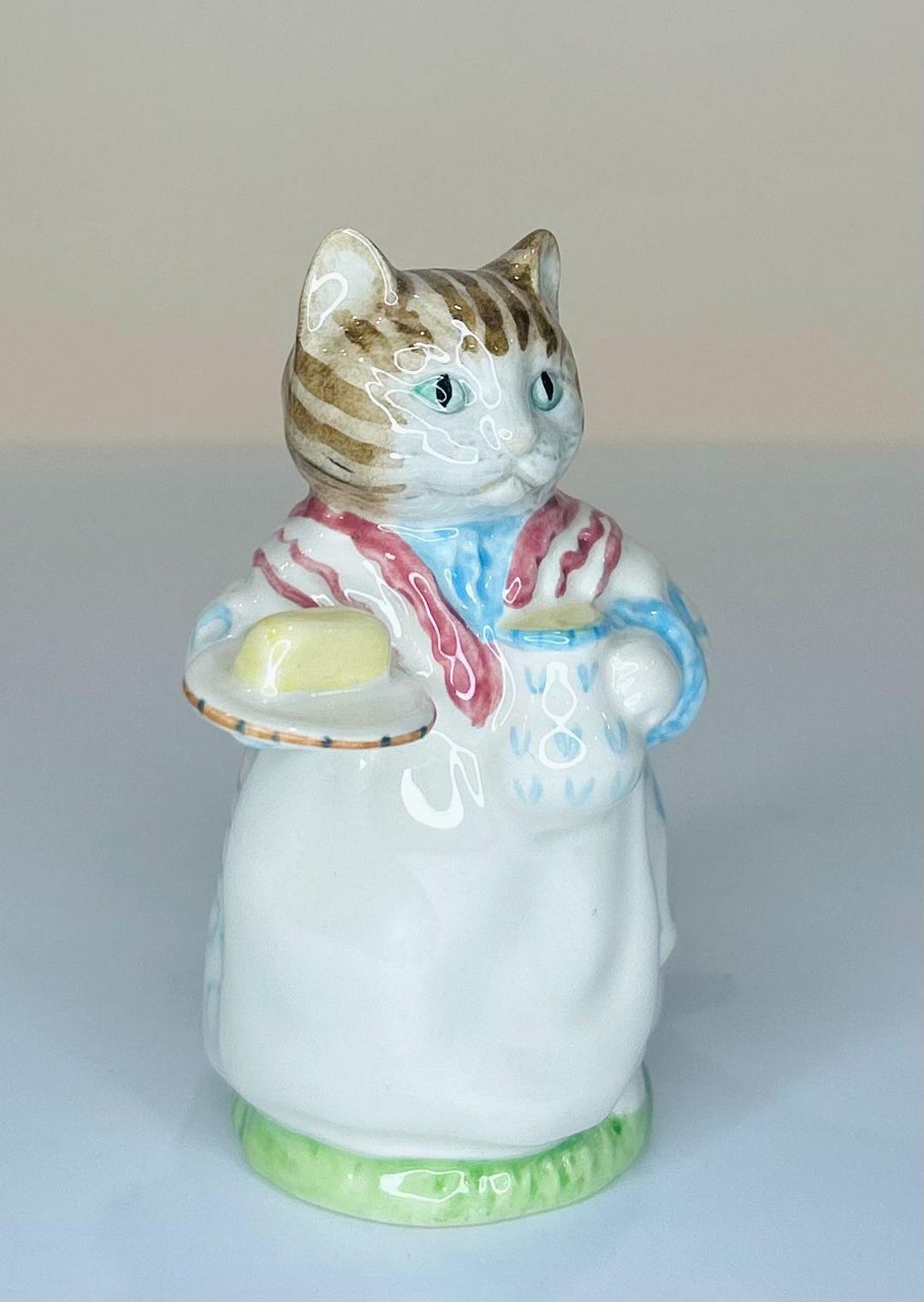 Beatrix Potter Figurine, Royal Albert Mrs. Ribby, Ceramic Cat, Children ...