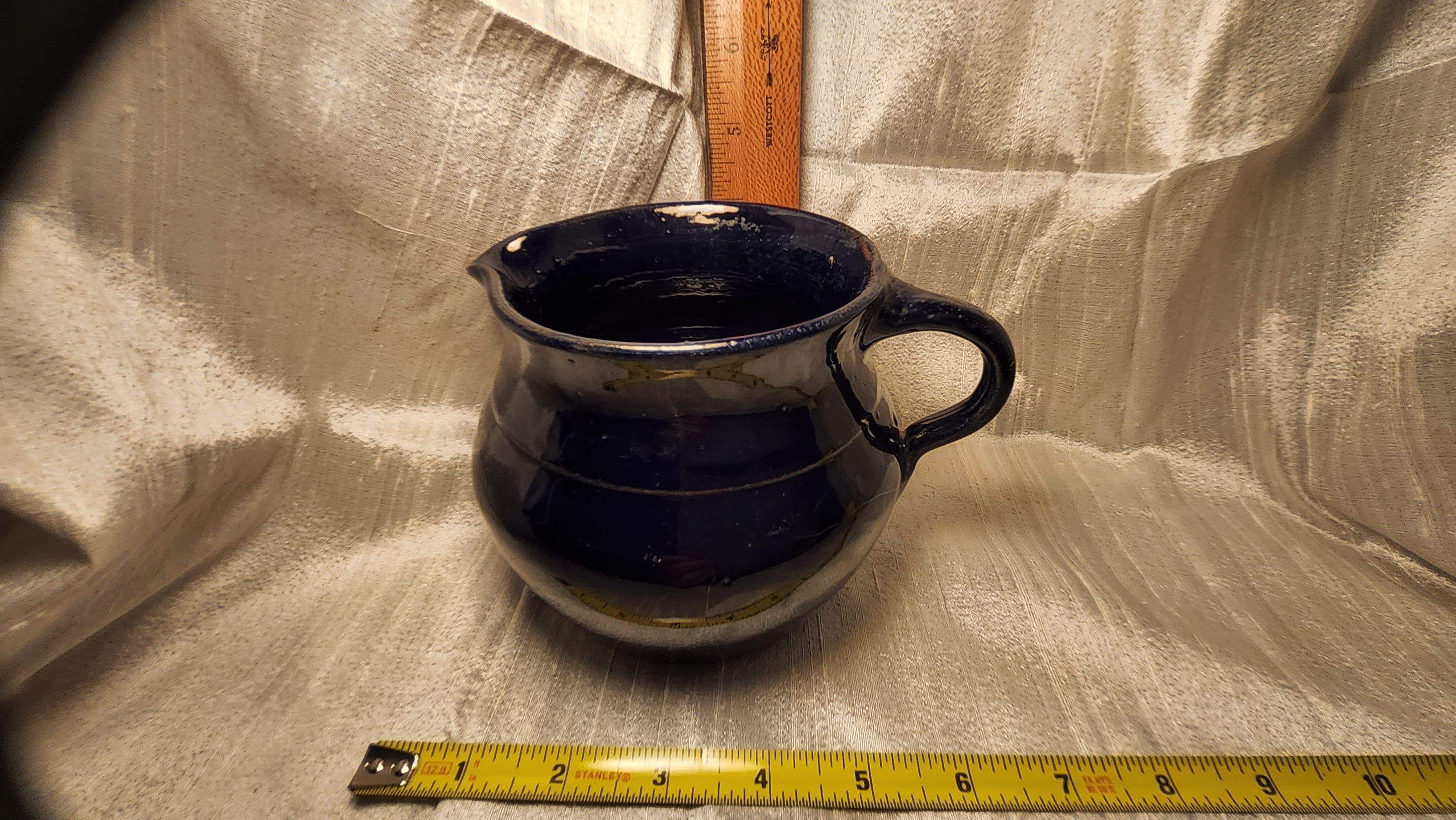 Cherokee Pottery Black Shiny Short Pitcher - Etsy
