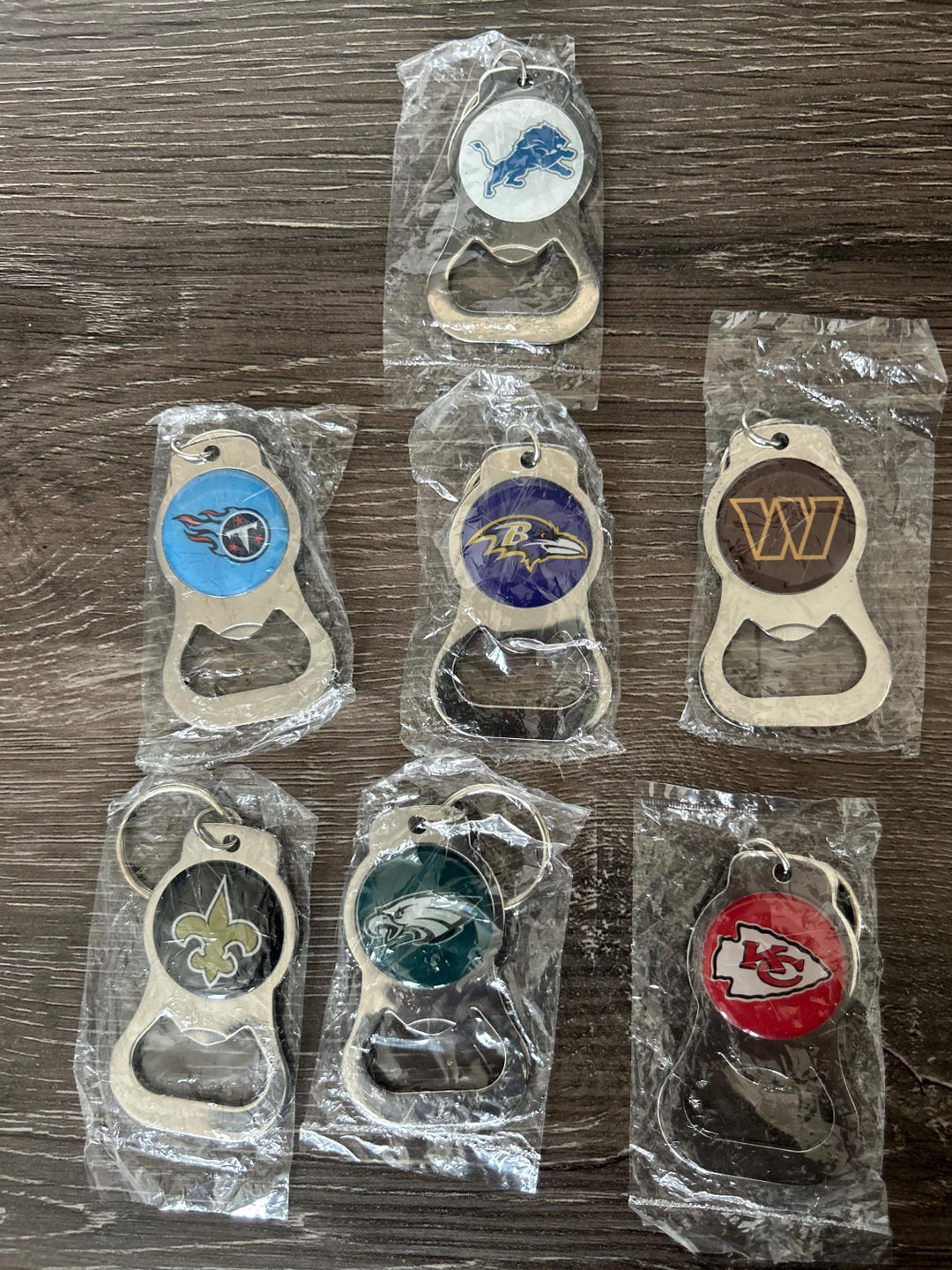 NFL Bottle Opener Key Chains - Etsy
