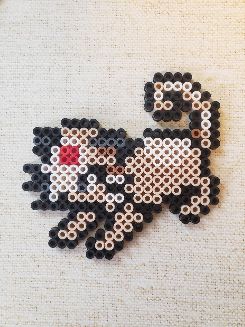 Set of 2 Meowth Evolution Perler Bead Magnets - Etsy
