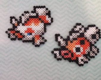 Set of 2 Psyduck Evolution Perler Bead Magnets - Etsy
