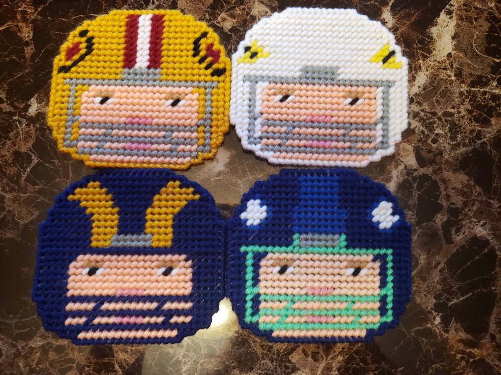 NFL Helmet Magnets/coasters | Etsy