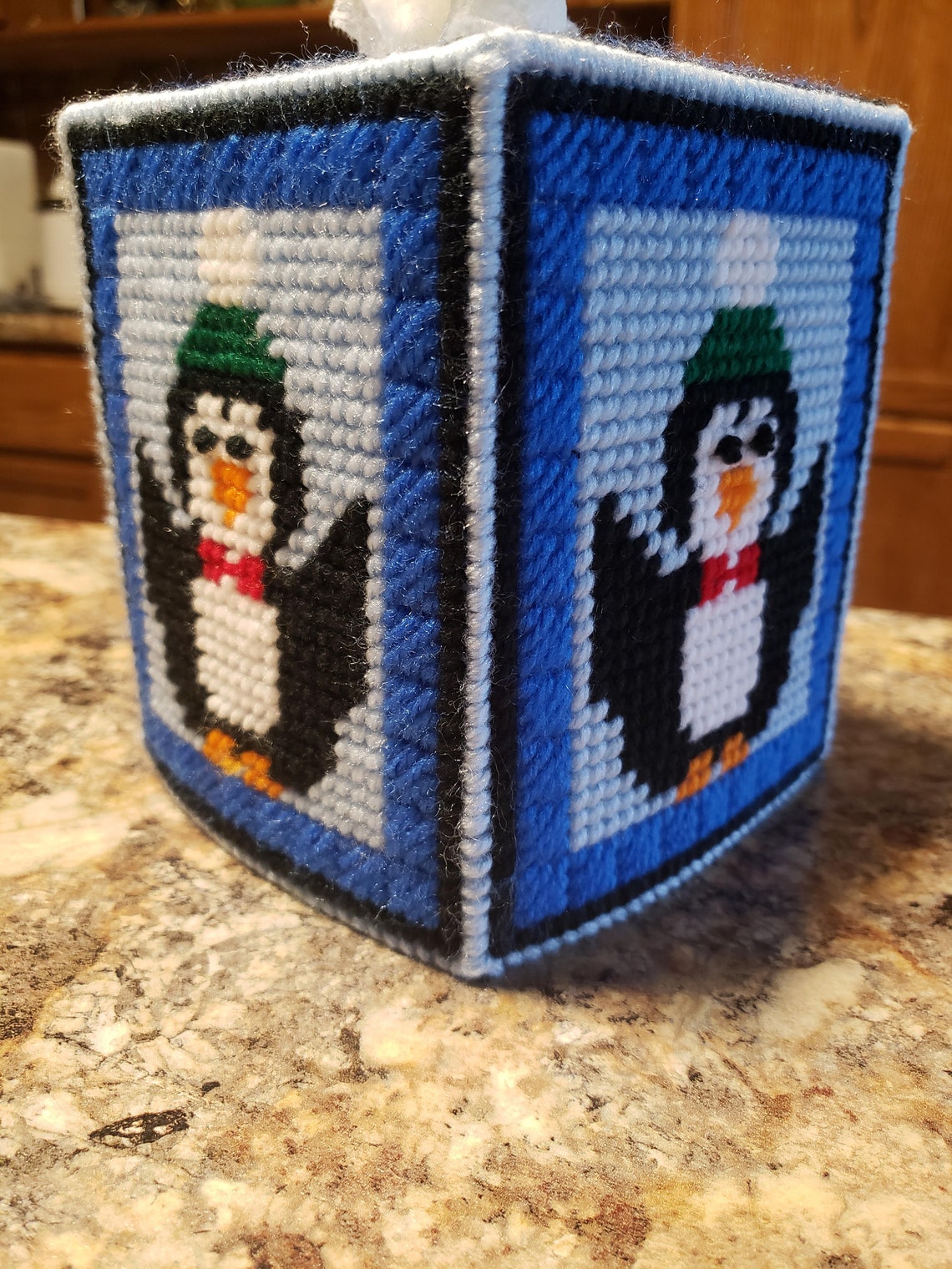 Penguin Tissue Box Cover | Etsy