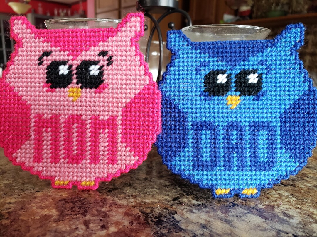 Mom/dad Owl Decorations/coasters - Etsy
