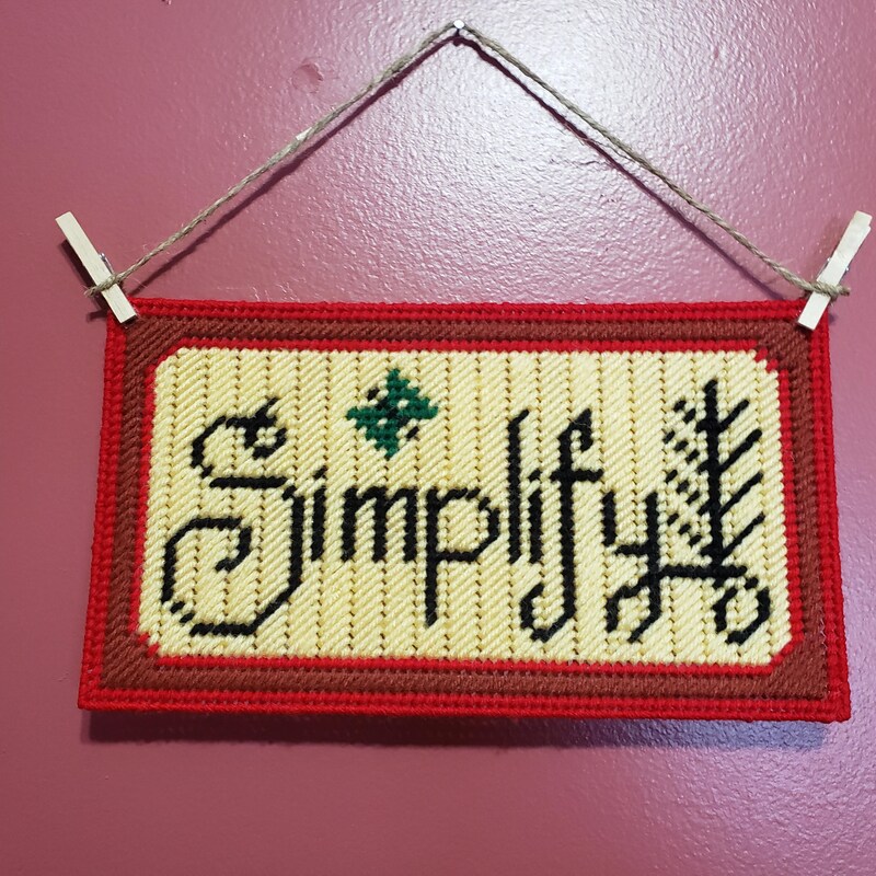 Simplify Sign - Etsy