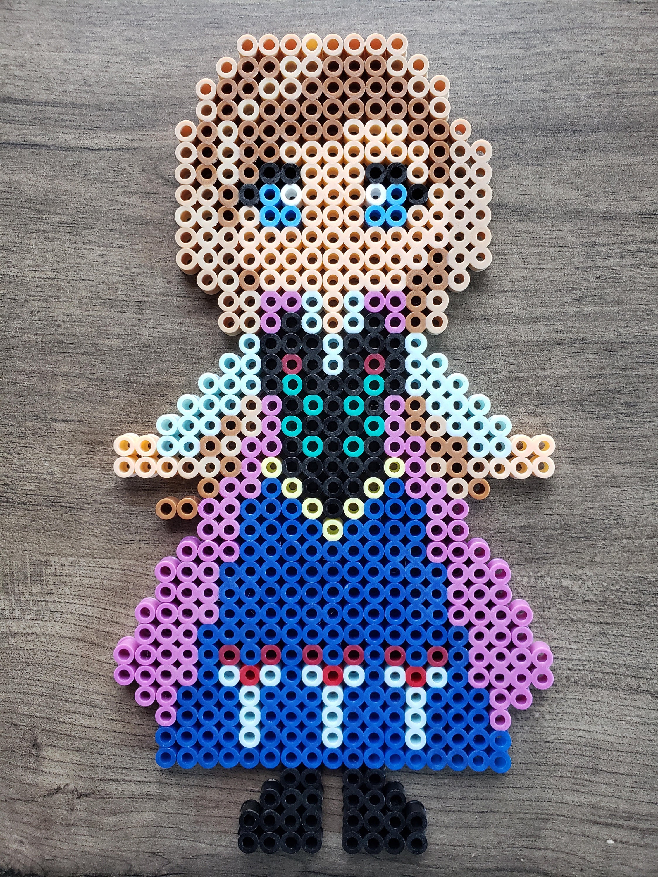 Frozen Elsa and Anna Perler Bead Set | Etsy