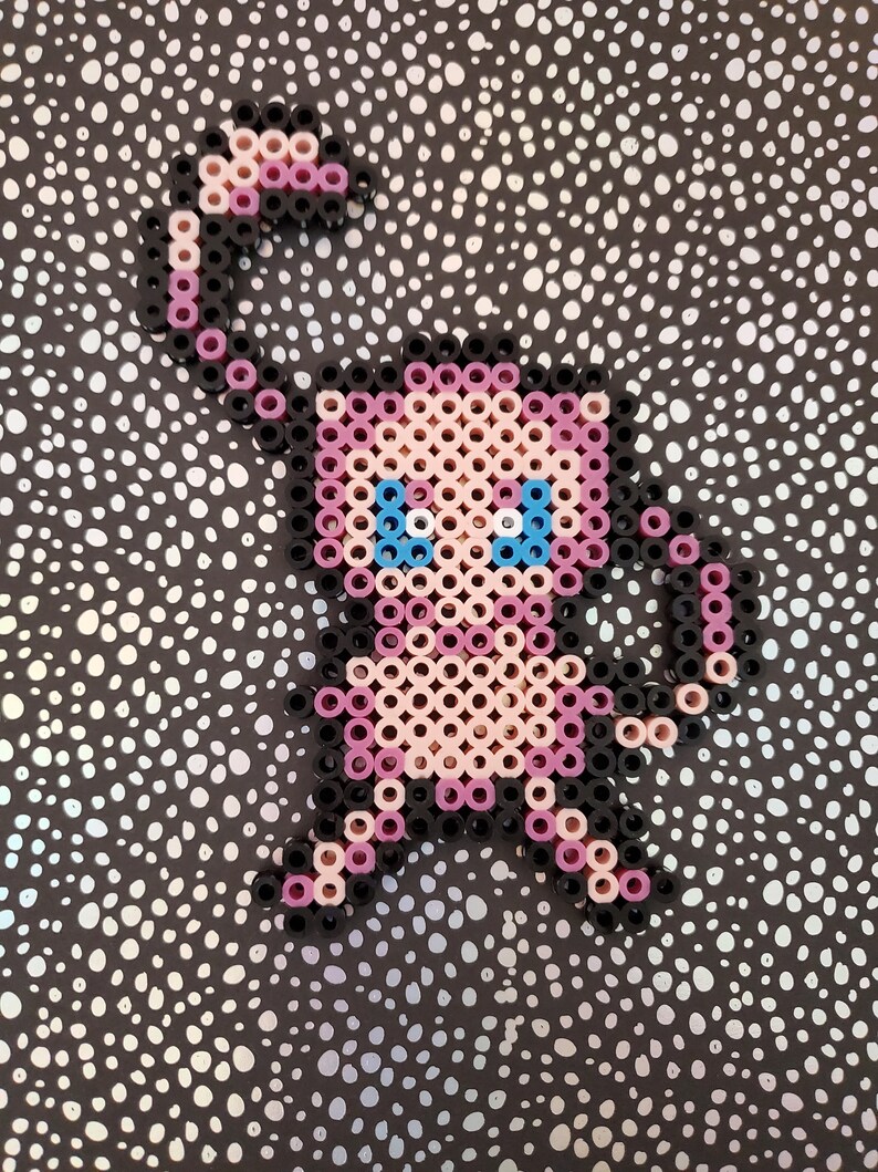 Set of 2 Mew Evolution Perler Bead Magnets | Etsy
