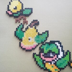 Set of 3 Bellsprout Evolution Perler Bead Magnets - Etsy