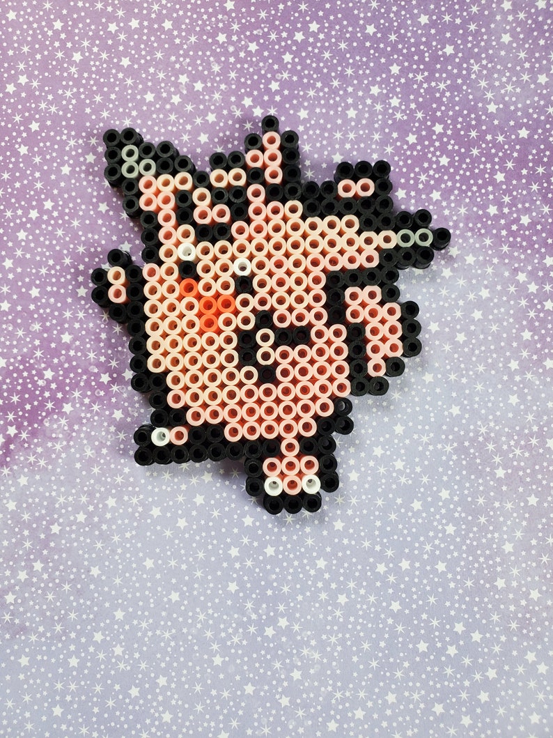 Set of 2 Clefairy Evolution Perler Bead Magnets | Etsy
