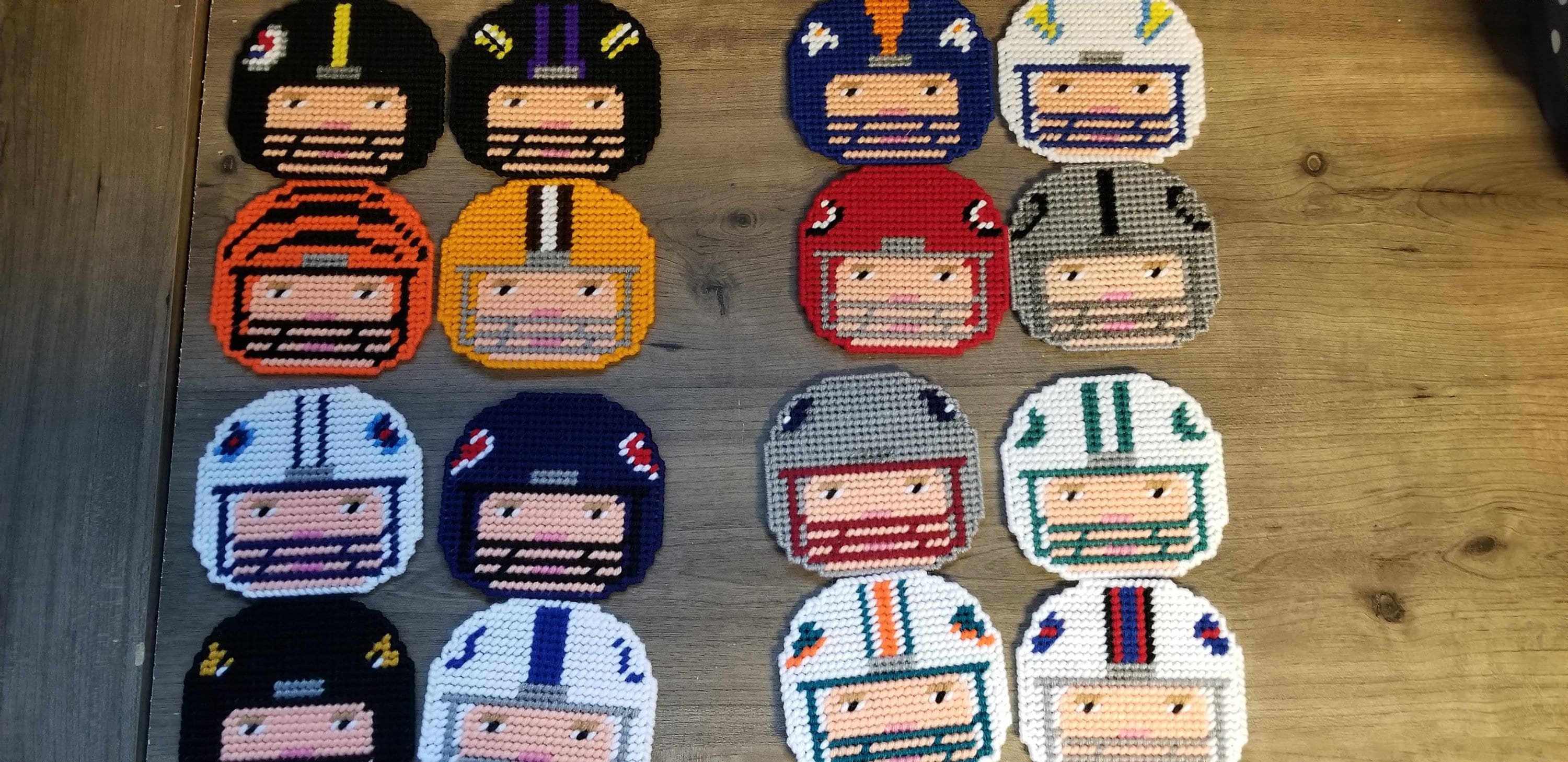 NFL Helmet Magnets/coasters | Etsy