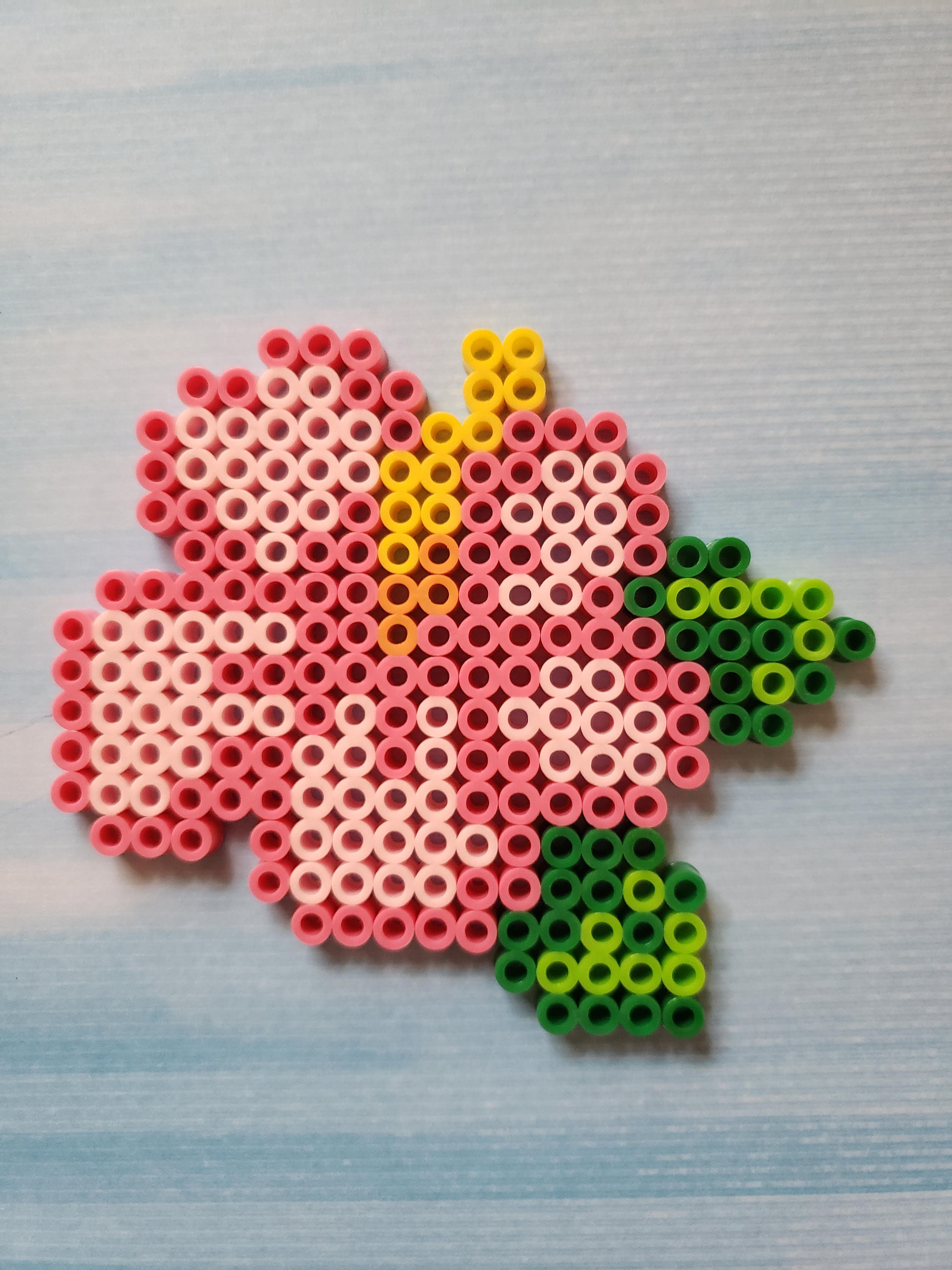 Hibiscus Perler Bead Magnets - Etsy