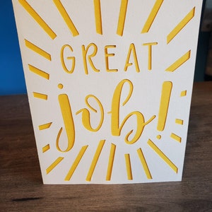 Great Job Card - Etsy