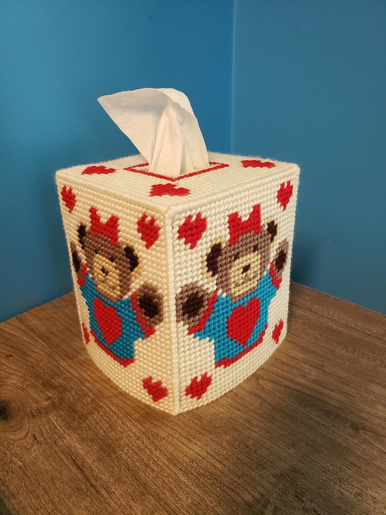 Teddy Bear Tissue Box Cover - Etsy