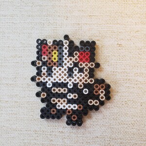 Set of 2 Meowth Evolution Perler Bead Magnets - Etsy