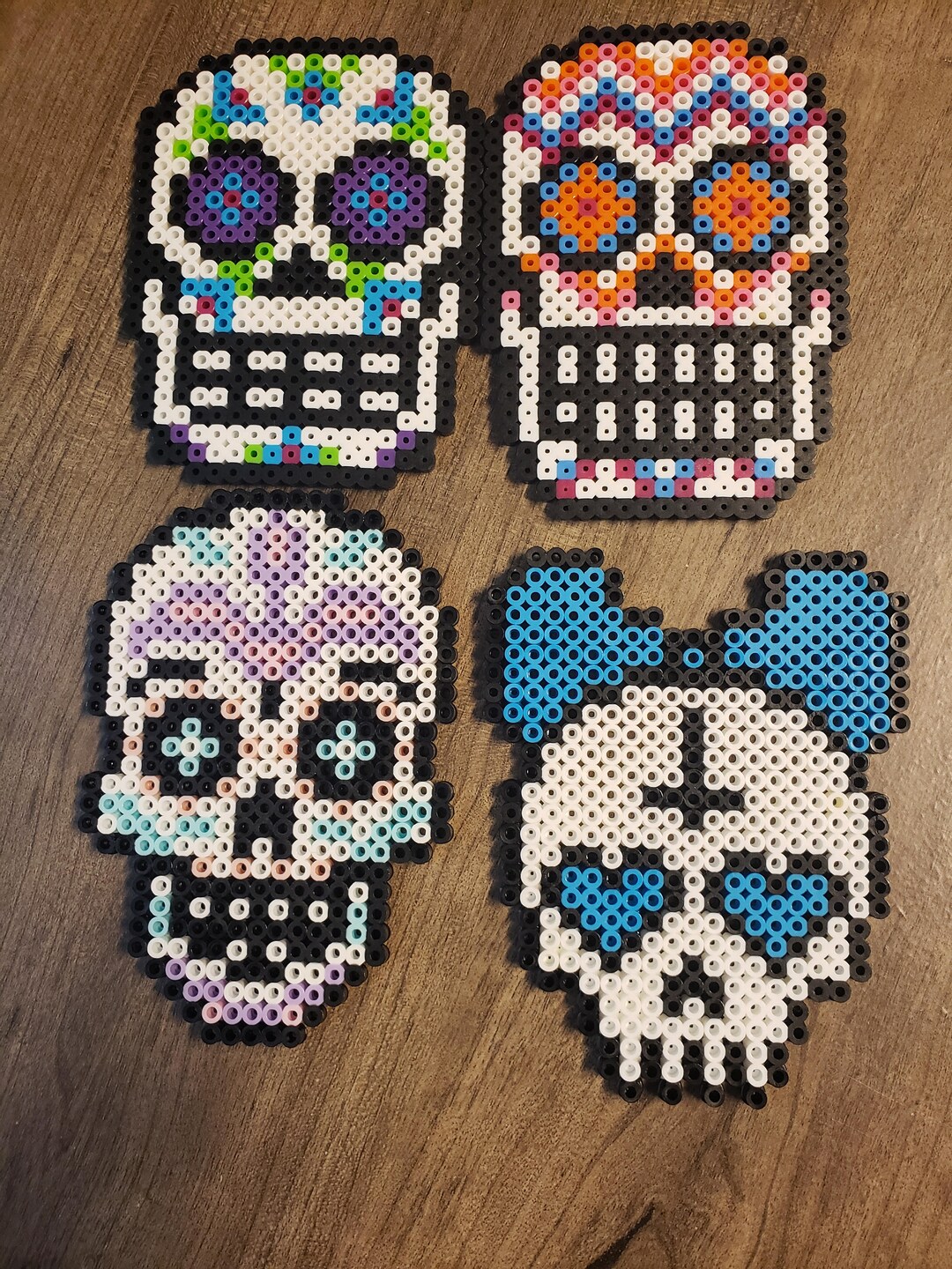 Day of the Dead Perler Beads - Etsy UK