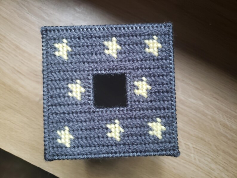 Moon and Stars Tissue Box Cover - Etsy