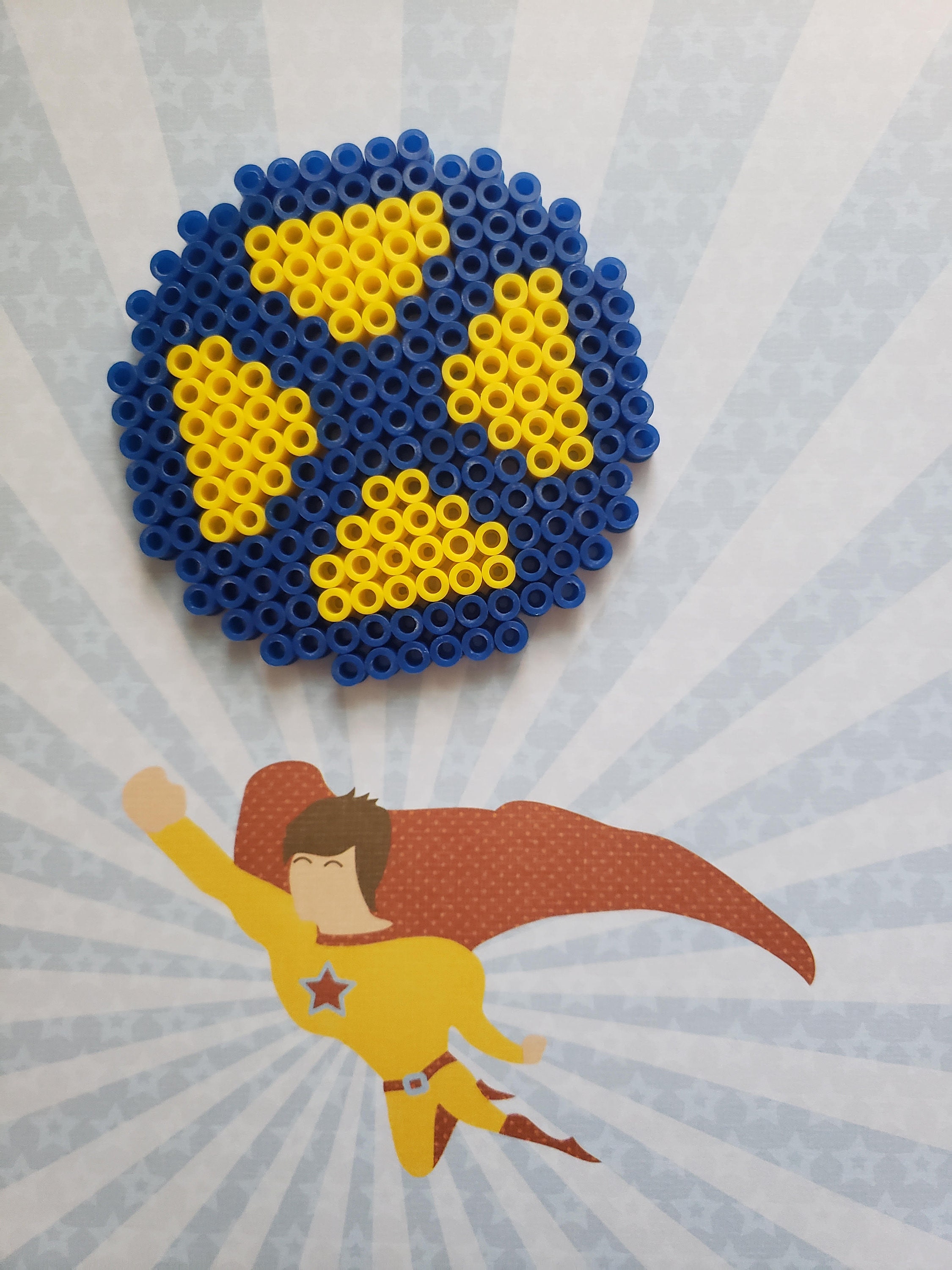 Super Hero Perler Bead Magnets - Etsy