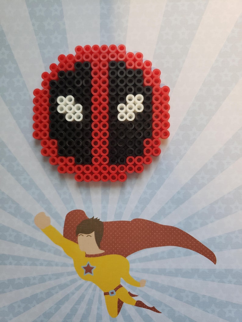 Super Hero Perler Bead Magnets - Etsy
