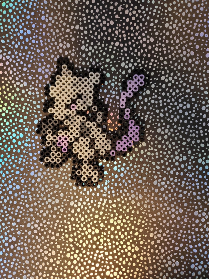 Set of 2 Mew Evolution Perler Bead Magnets | Etsy