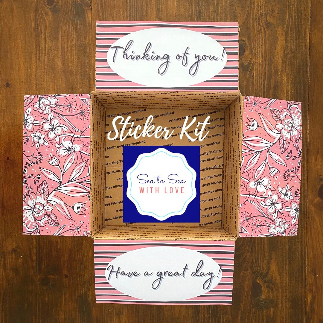 Care Package Flaps Care Package Sticker Kit Deployment Care | Etsy