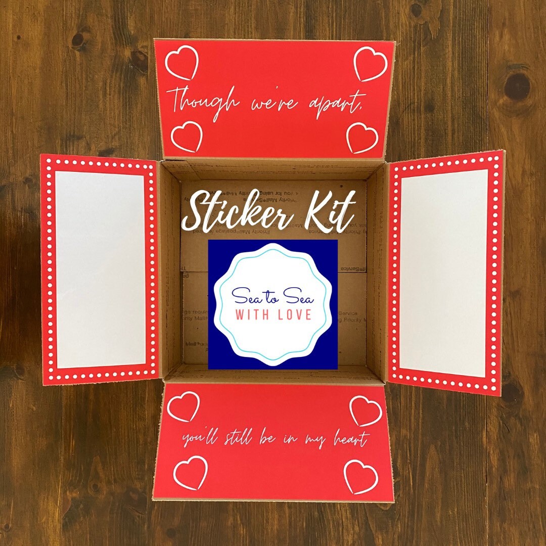 Care Package Flaps Care Package Sticker Kit Deployment Care | Etsy