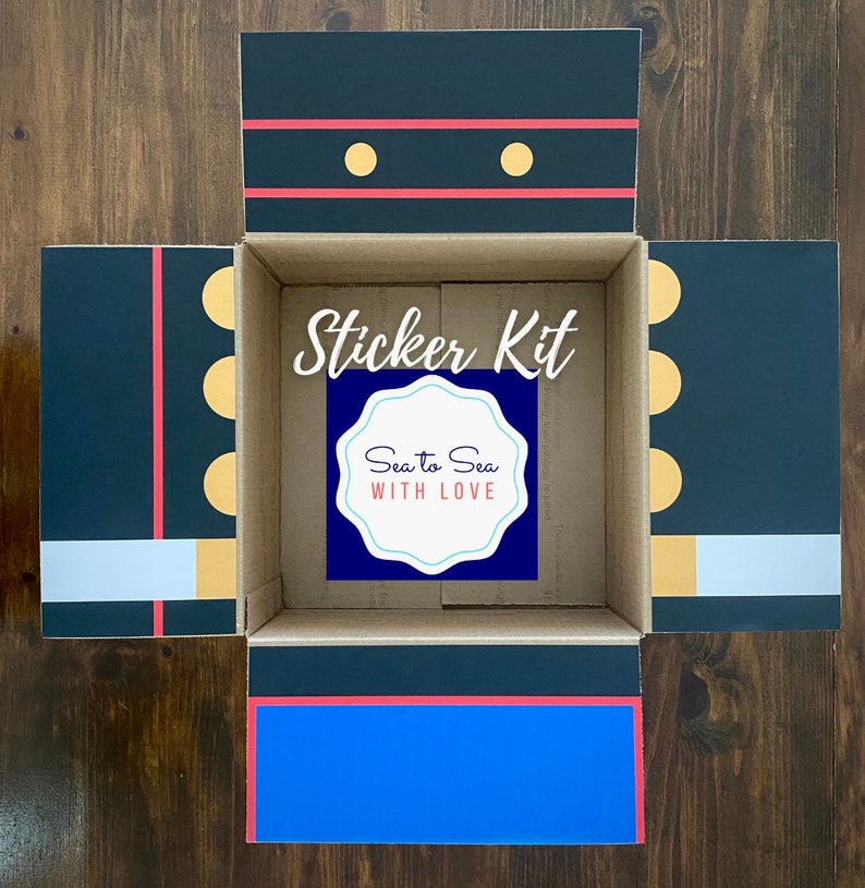 Care Package Flaps Care Package Sticker Kit Deployment Care | Etsy