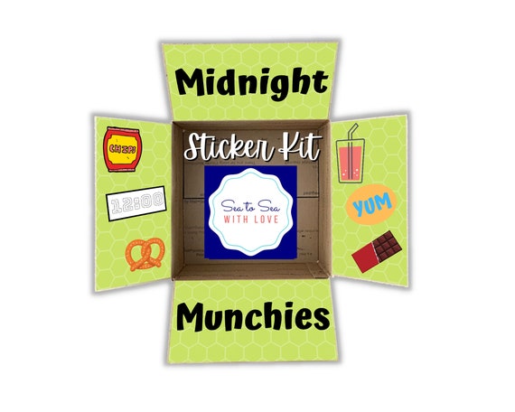 Care Package Flaps Care Package Sticker Kit Deployment Care | Etsy