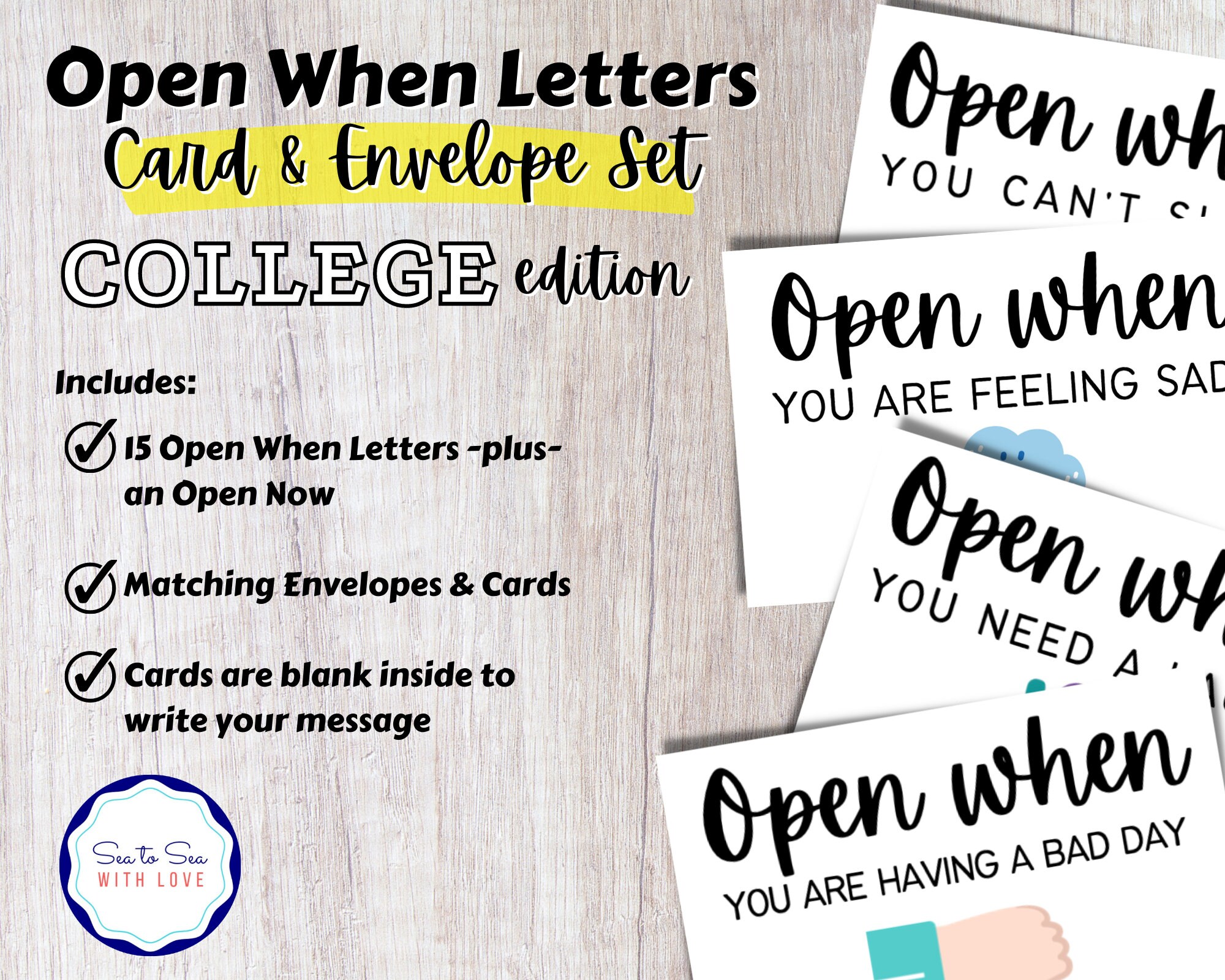 Open When Letters Inside