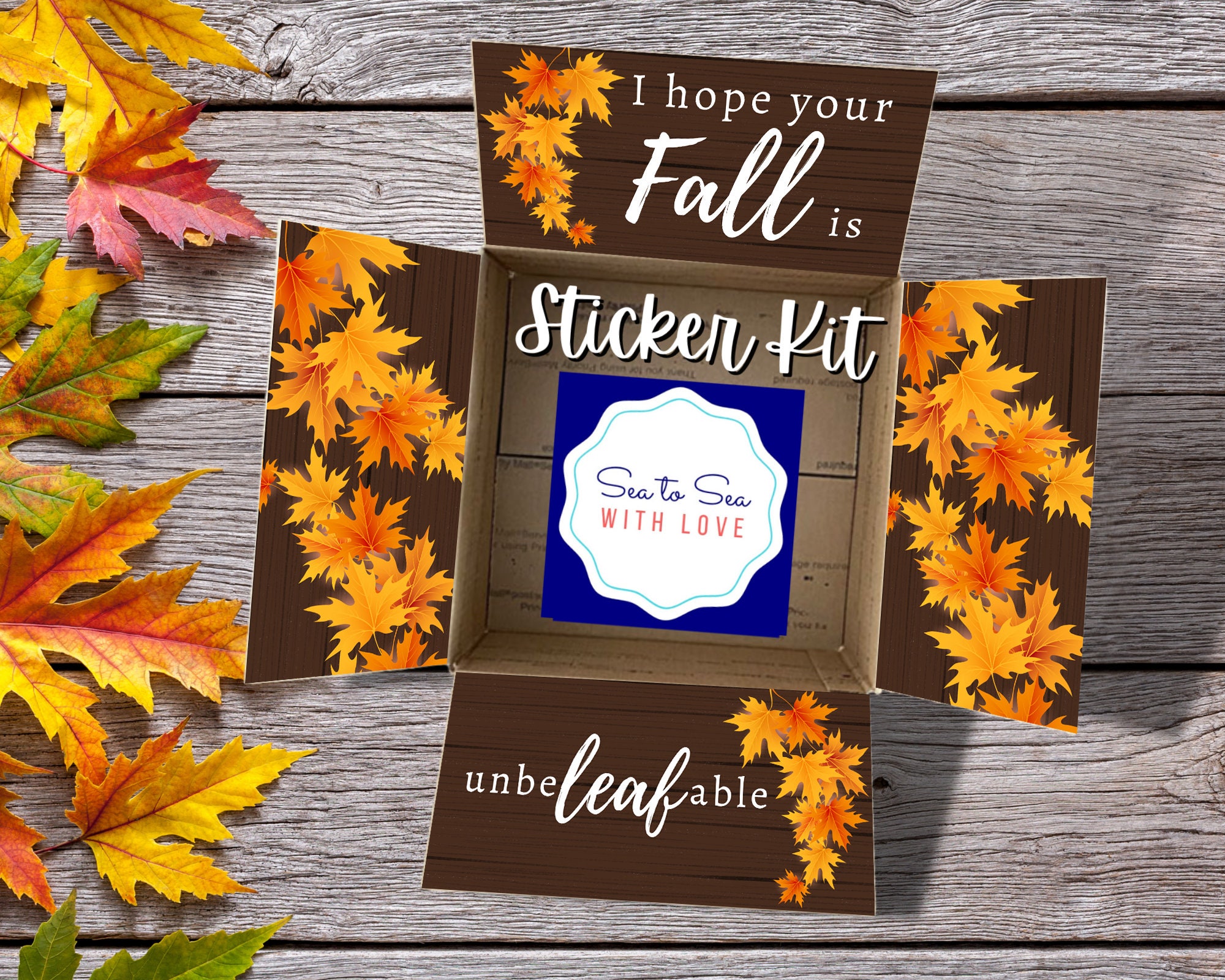 Fall Instant Download Printable Care Package Flaps, Care Package ...