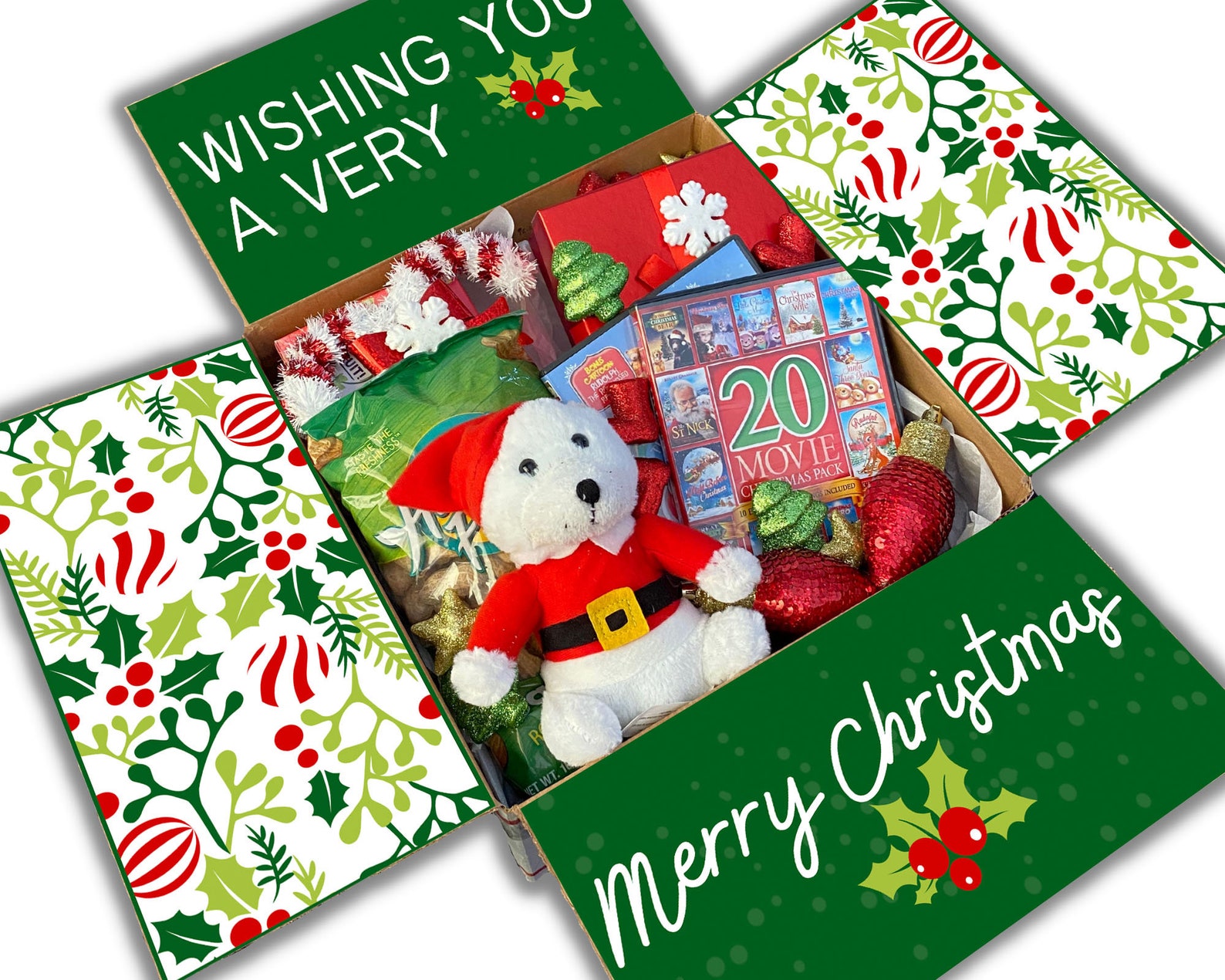 Christmas Instant Download Printable Care Package Flaps/care - Etsy