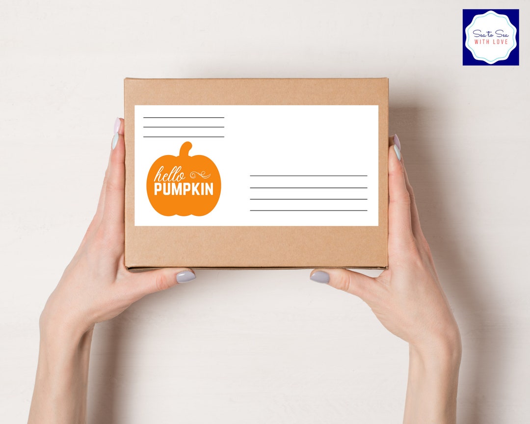 Halloween Shipping Label Care Package | Address Sticker | Address Label ...