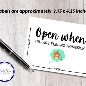 15 Open When Letters Labels/open When Envelopes/open When Cards ...