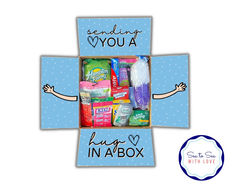 Hug in a Box Instant Download Printable Care Package Flaps - Etsy