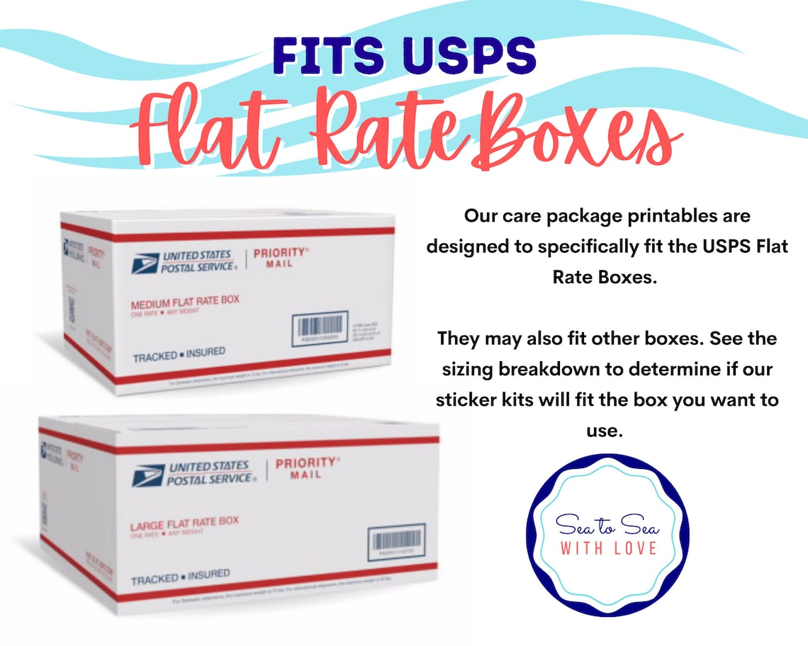 Fall Instant Download Printable Care Package Flaps, Care Package ...