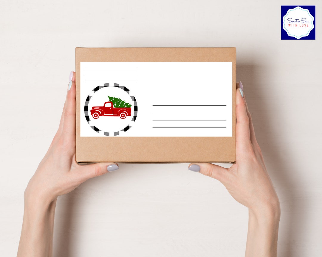 Shipping Label Care Package | Address Sticker | Address Label |care ...